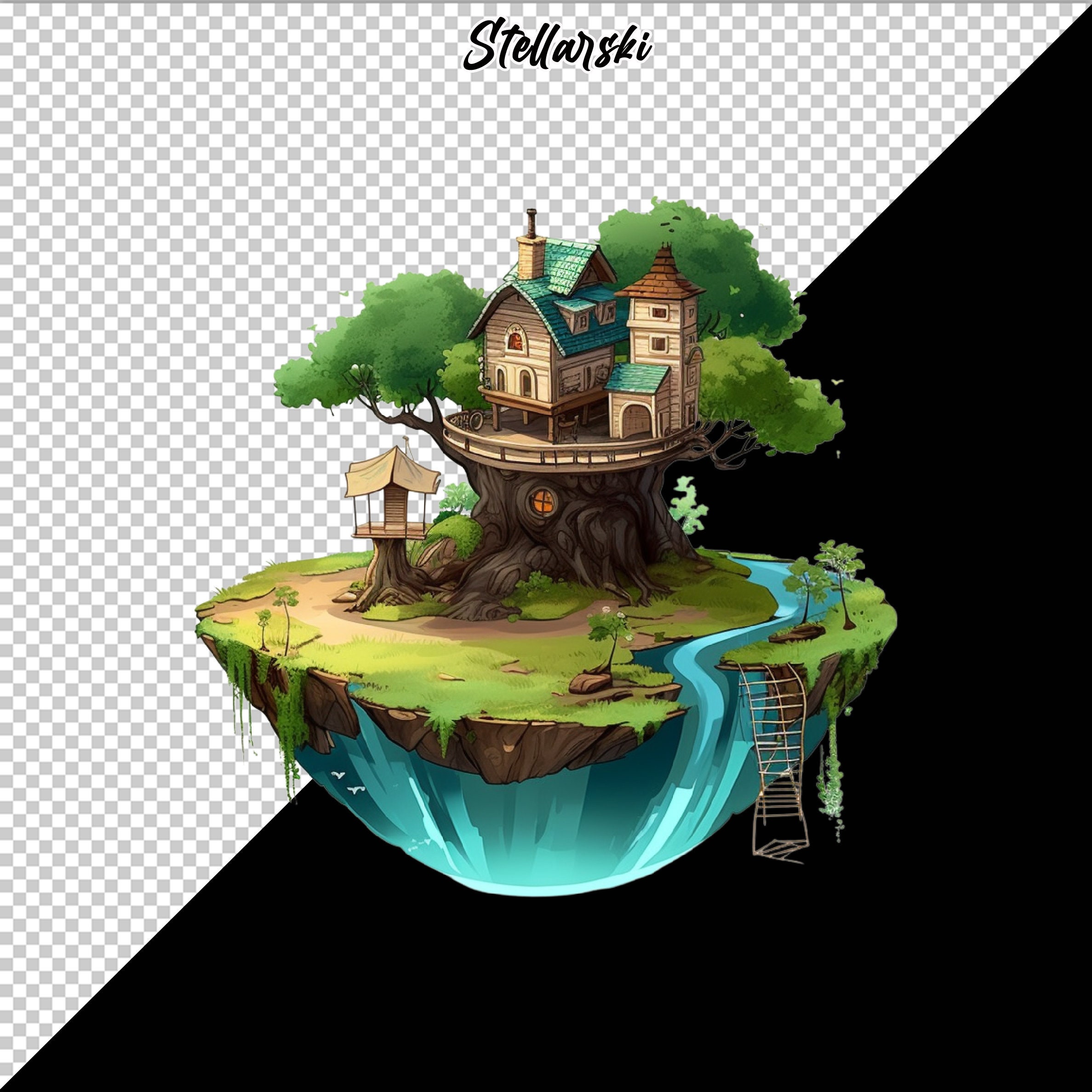 Tiny Islands Clipart - Tropical Island Clipart - Floating Island Png ...