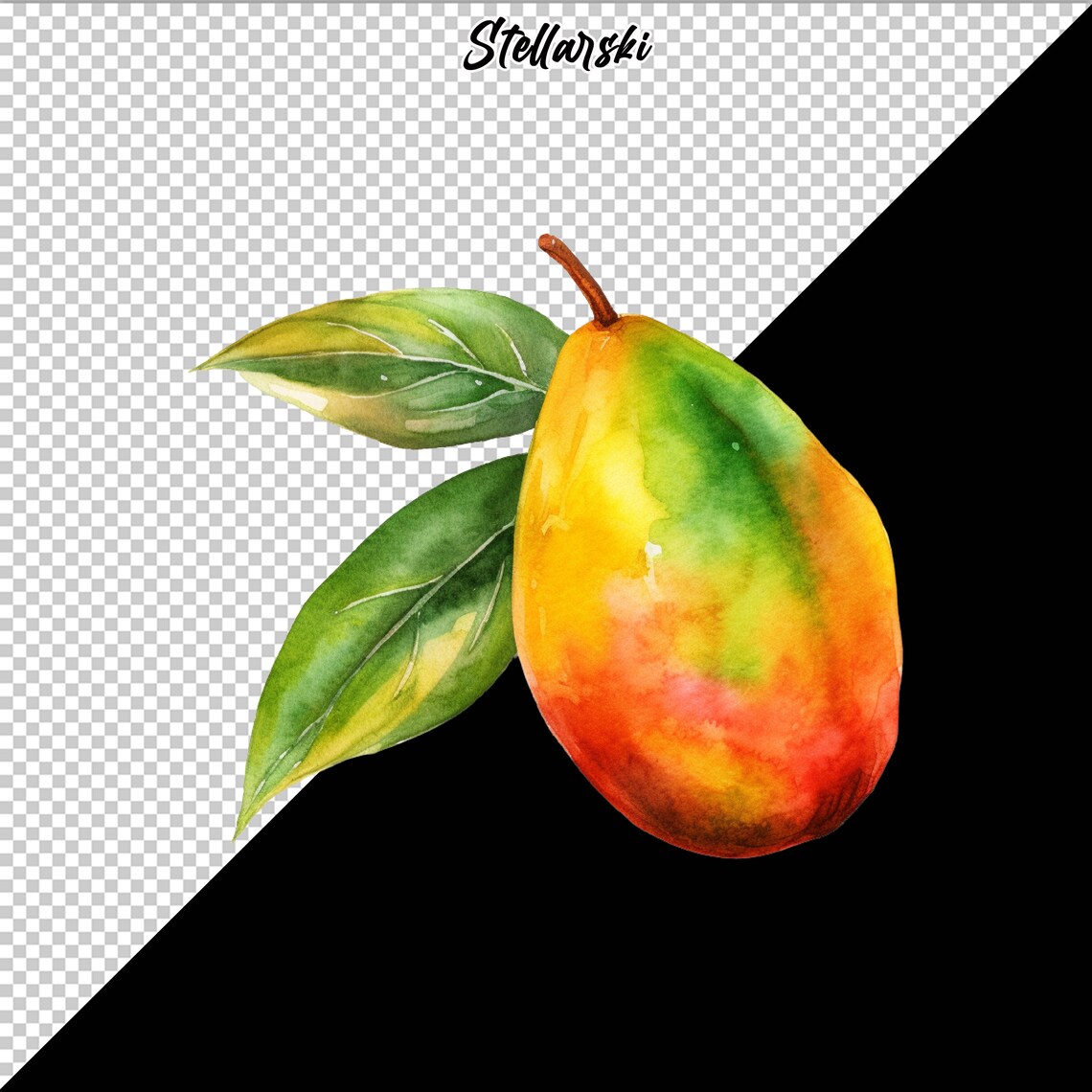 25 Fruit Clipart, Fruits PNG, Fruits Illustration, Watercolor Fruits ...