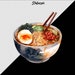 Watercolor Ramen Bowl Clipart Ramen PNG Soup Graphic PNG Kawaii Food ...