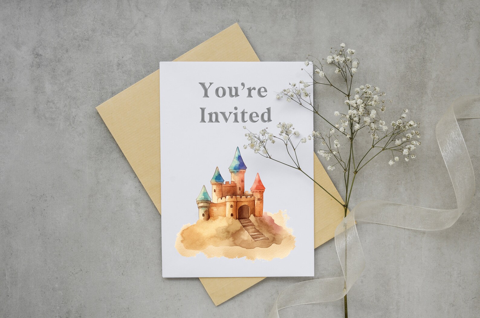 Watercolor Sandcastle Clipart Bundle, Sand Castle Clipart, Sandcastle ...