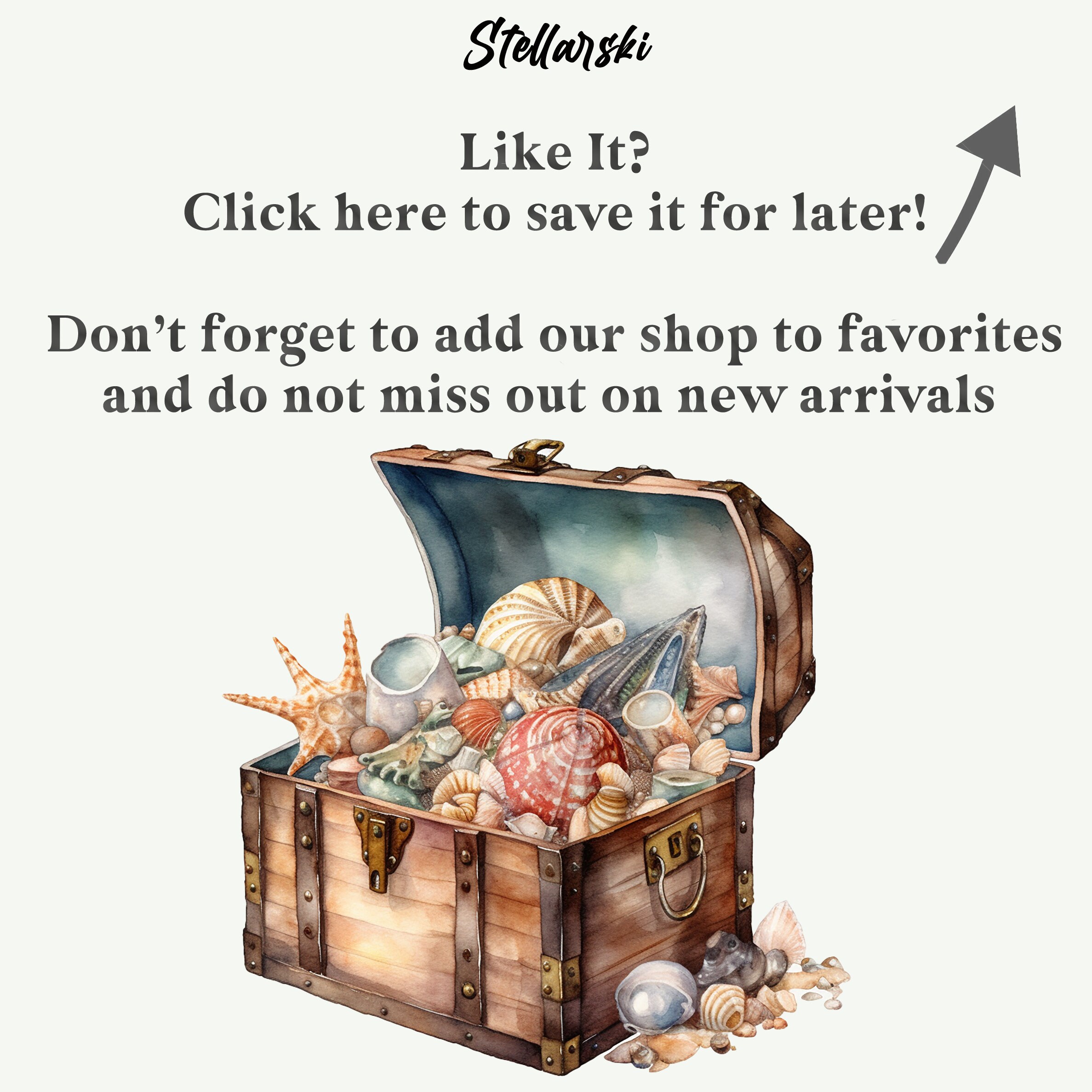 Treasure Chest PNG | Pirate Treasure Chest Clipart | Watercolor Sea ...