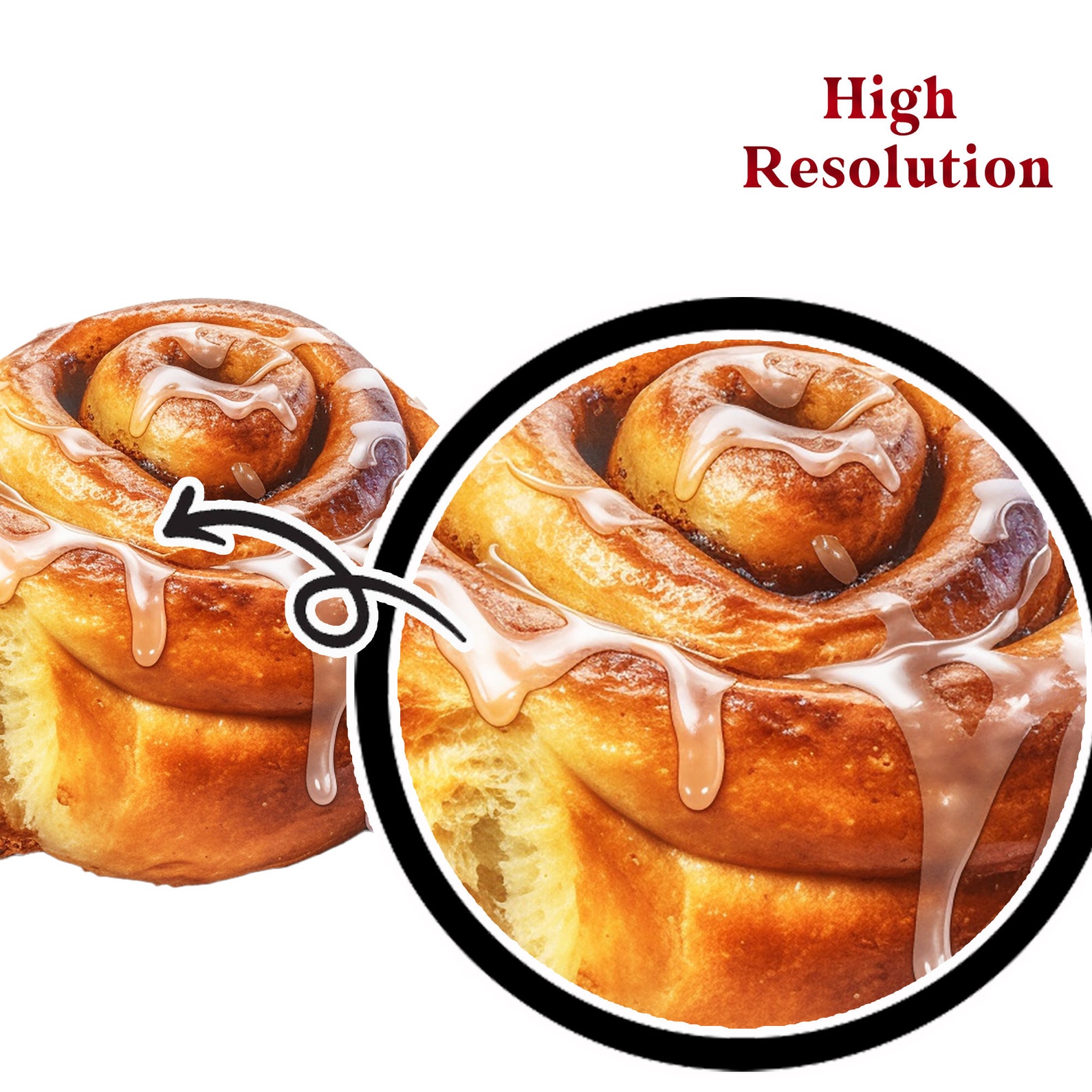 Cinnamon Roll PNG | Bakery Clipart | Dessert Clipart | Watercolor ...