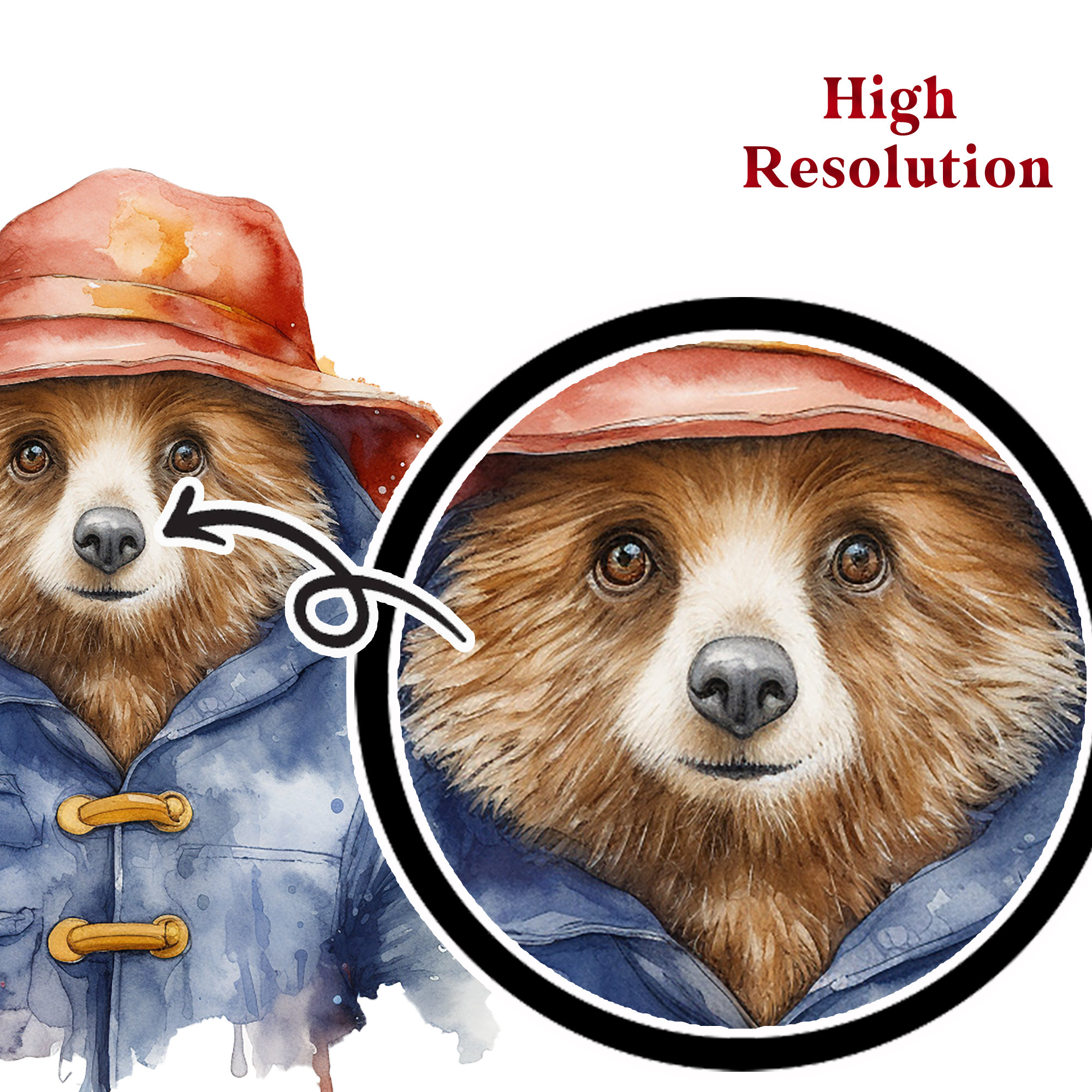 Paddington Bear PNG Adorable Paddington Bear Images - Etsy UK