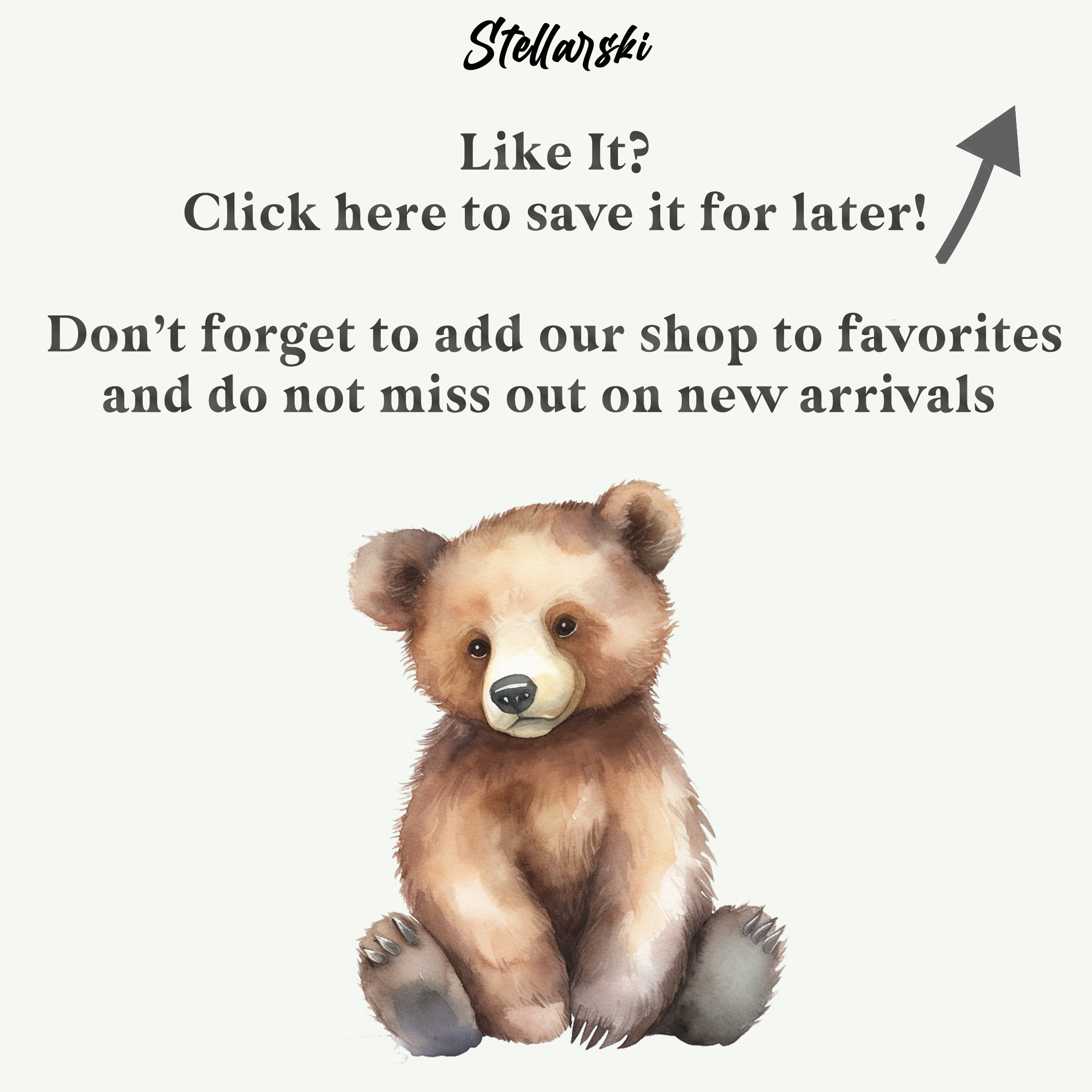Brown Bear Clipart Watercolor Cub PNG Baby Bear - Etsy