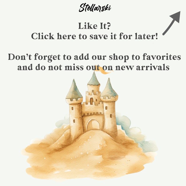 Watercolor Sandcastle Clipart Bundle, Sand Castle Clipart, Sandcastle ...