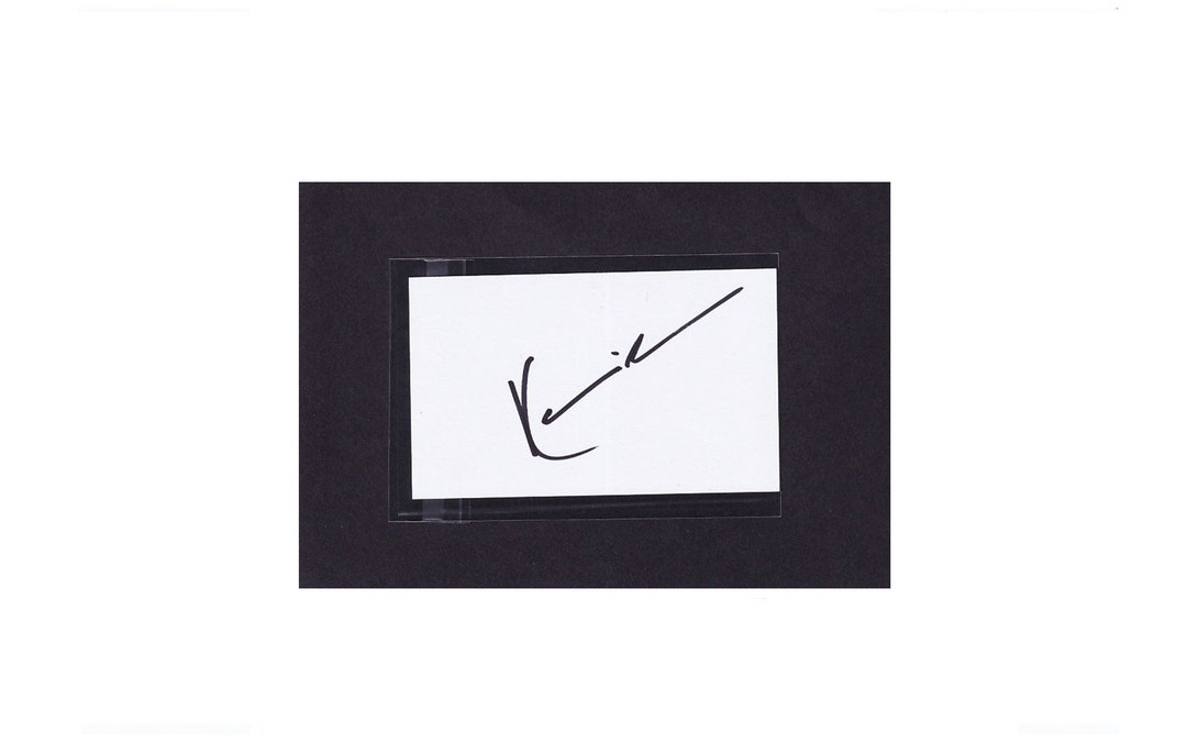 Kevin Costner Dances With Wolves Hand Signed Autograph Index Card 3x5 ...