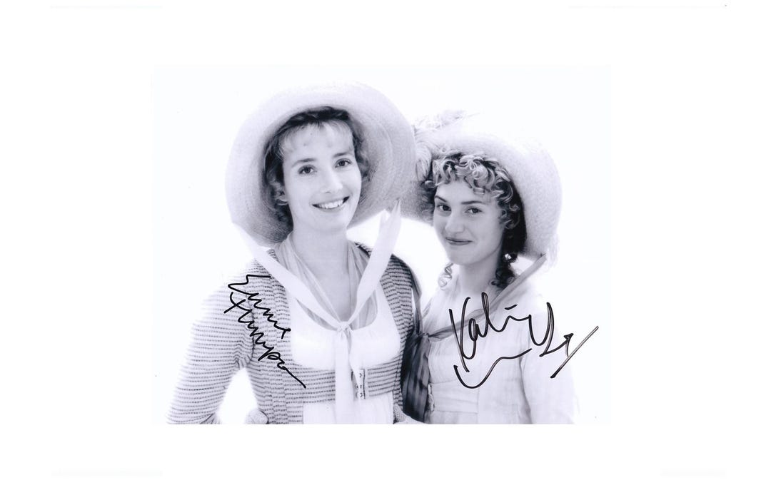 Emma Thomson Kate Winslet Sense and Sensibility Autograph Photo 10x8 ...