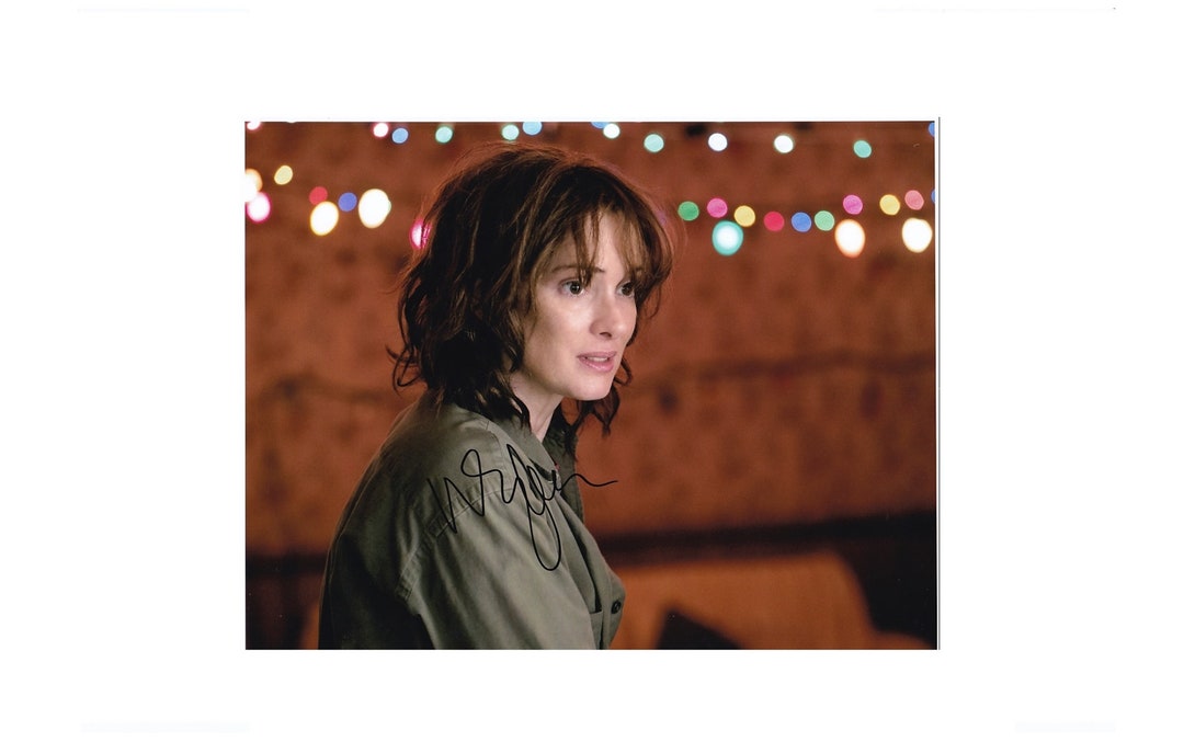 Winona Ryder Stranger Things Hand Signed Autograph Photo 10x8 - Etsy