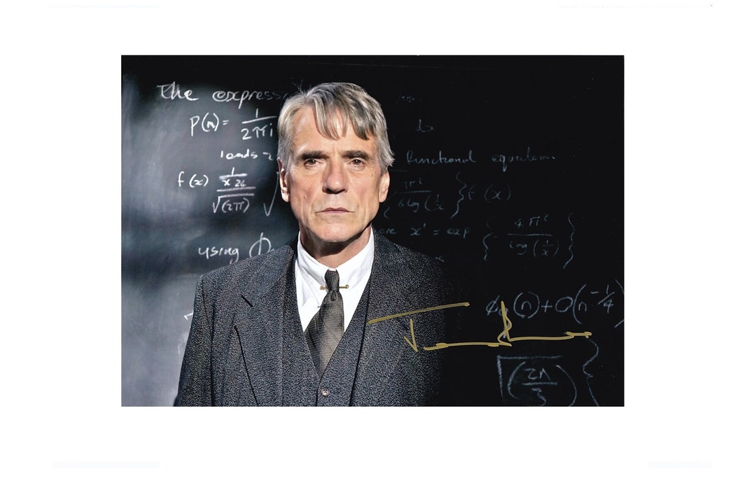 Jeremy Irons the Man Who Knew Infinity Autograph Photo Hand Signed COA ...