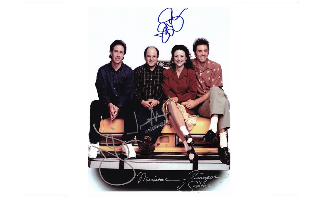Seinfeld Members Cast X4 Hand Signed Autograph Photograph 10x8 COA - Etsy
