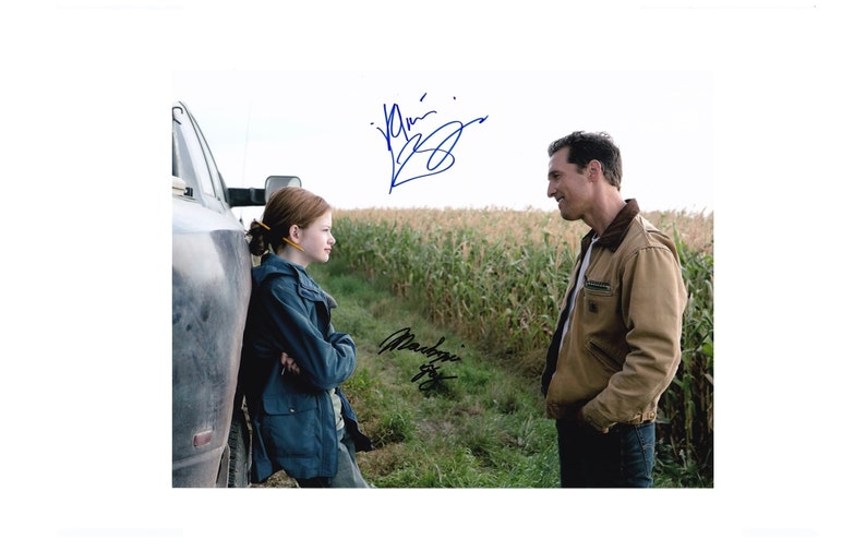 Matthew Mcconaughey Mackenzie Foy Interstellar Autograph Photo 10x8 COA ...