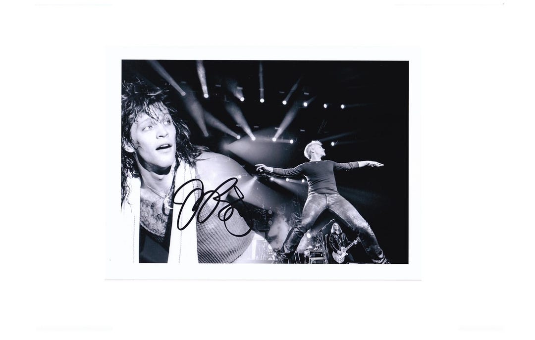 Jon Bon Jovi Hand Signed Autograph Photo 8x10 COA - Etsy