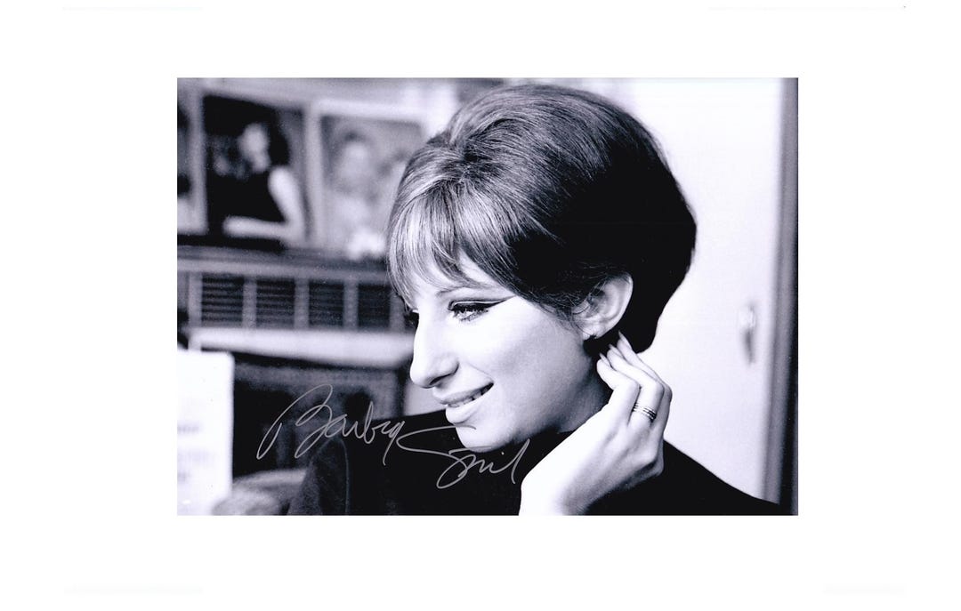 Barbra Streisand Hand Signed Autograph Photograph 8x12 COA - Etsy