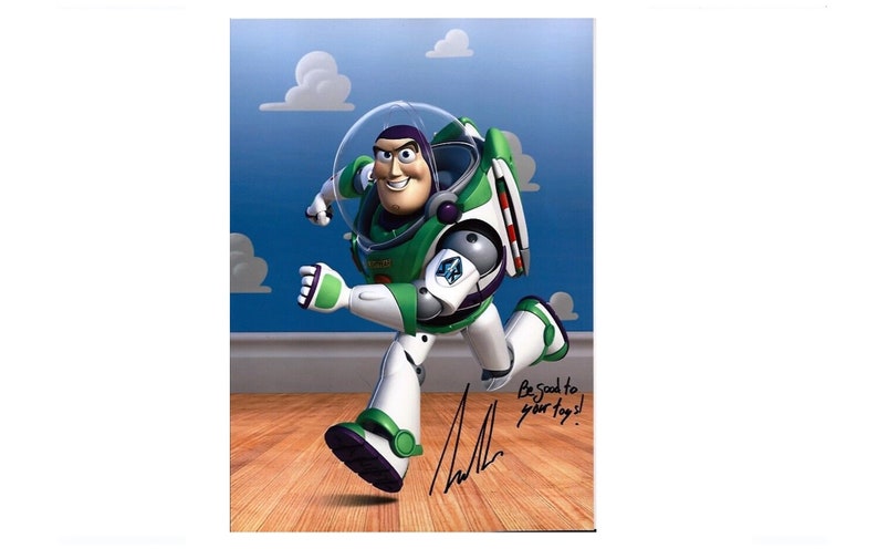 Tim Allen Buzz Lightyear Toy Story Hand Signed Autograph Photo 8x12 COA ...