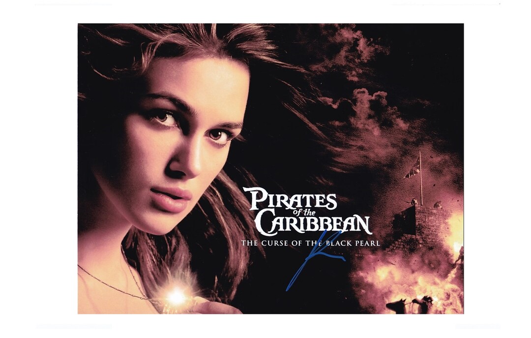 Keira Knightley Pirates of the Caribbean Hand Signed Autograph Photo ...