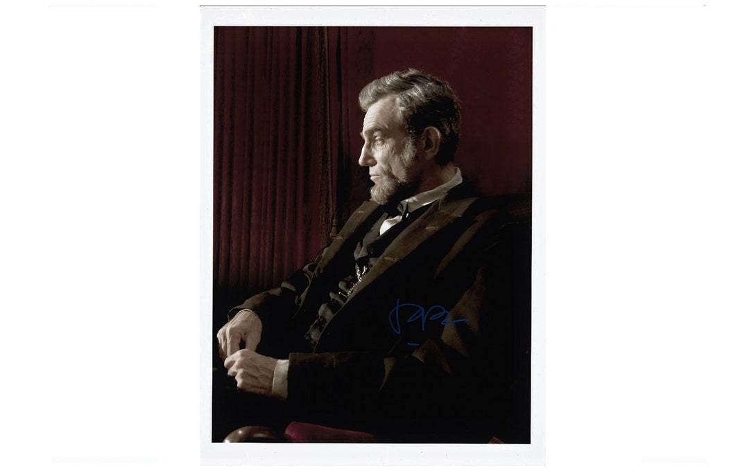 Daniel Day-lewis Lincoln Hand Signed Autograph Photo 12x8 COA - Etsy