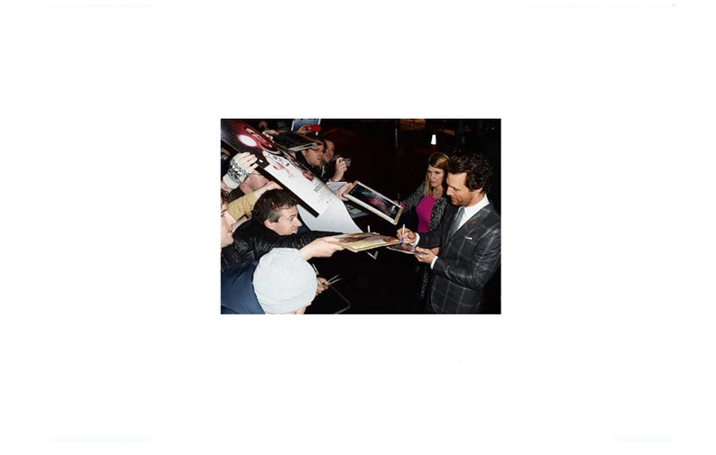 Matthew Mcconaughey Mackenzie Foy Interstellar Autograph Photo 10x8 COA ...