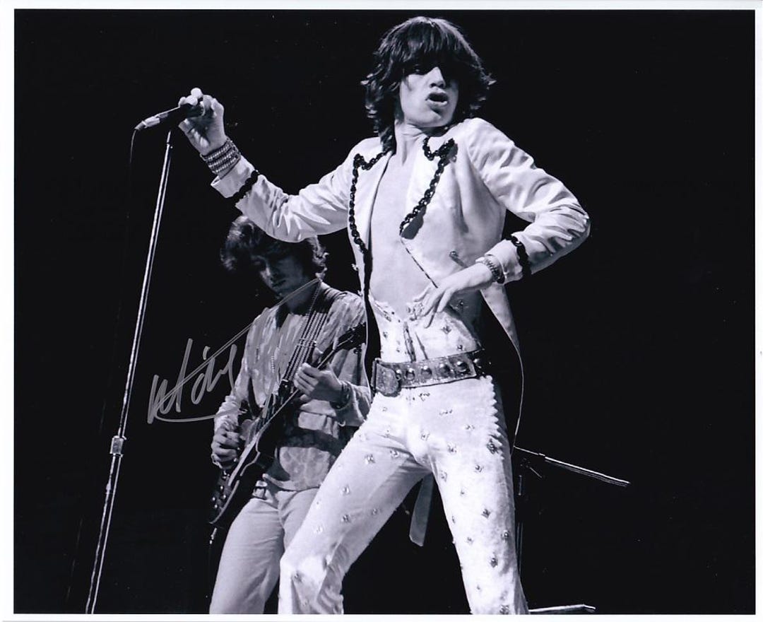 Mick Jagger the Rolling Stones Hand Signed Autograph Photograph 10x8 ...