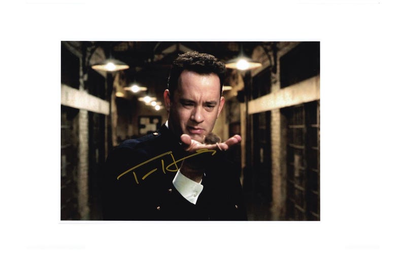 Tom Hanks the Green Mile Autograph Photo Hand Signed 12x8 COA - Etsy