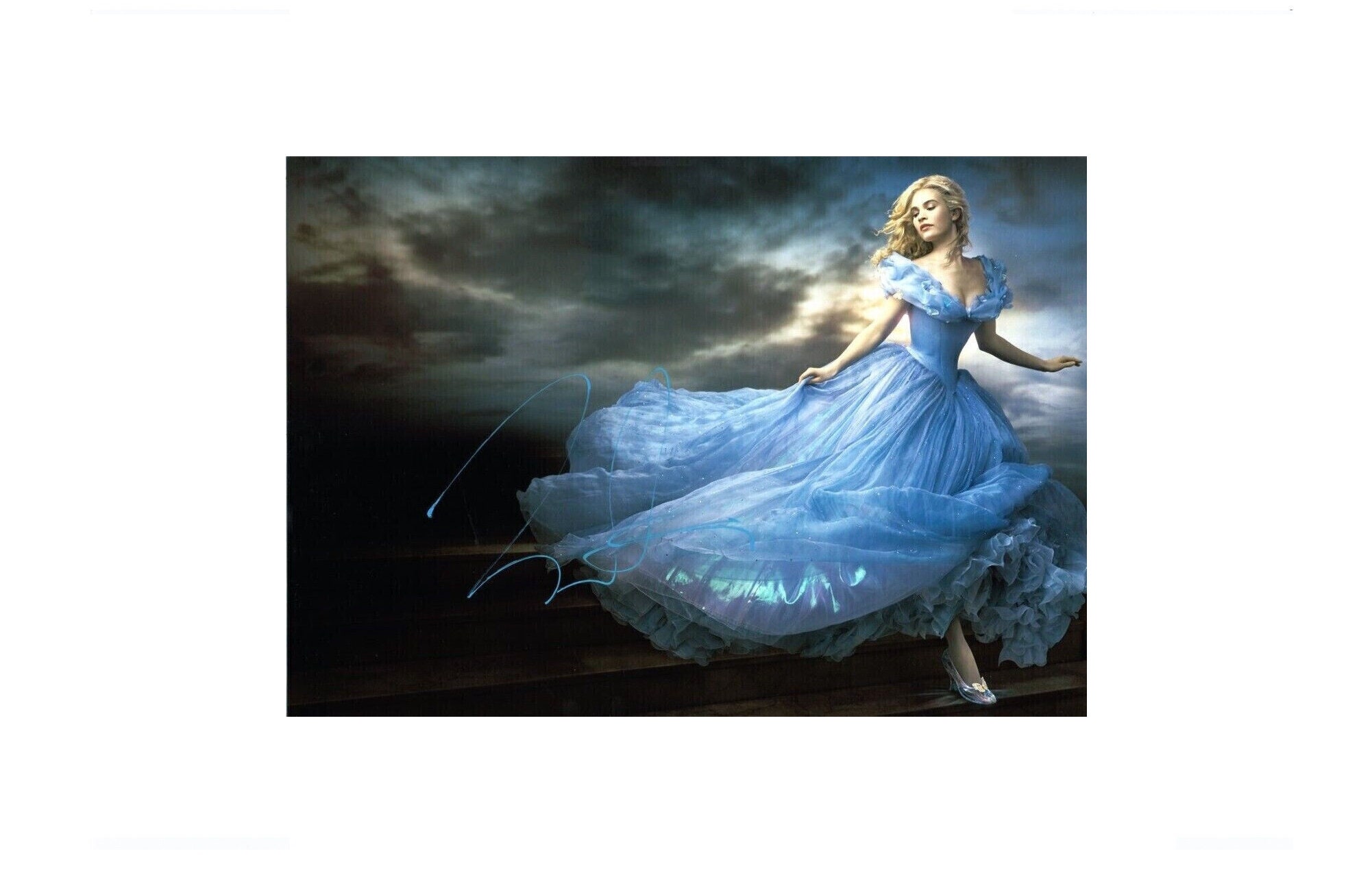 Lily James Cinderella Hand Signed Autograph Photograph 12x8 COA - Etsy