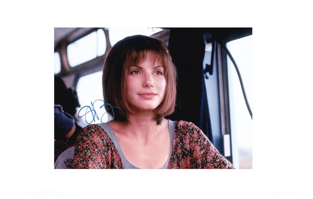Sandra Bullock Speed Hand Signed Autograph Photo 12x8 COA - Etsy
