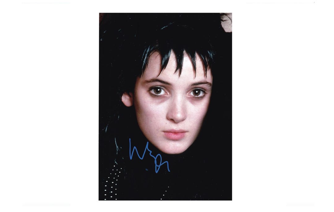 Winona Ryder Beetlejuice Autograph Photo Hand Signed 8x12 COA - Etsy