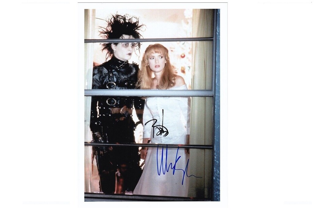 Johnny Depp Winona Ryder Edward Scissorhands Hand Signed Autograph ...