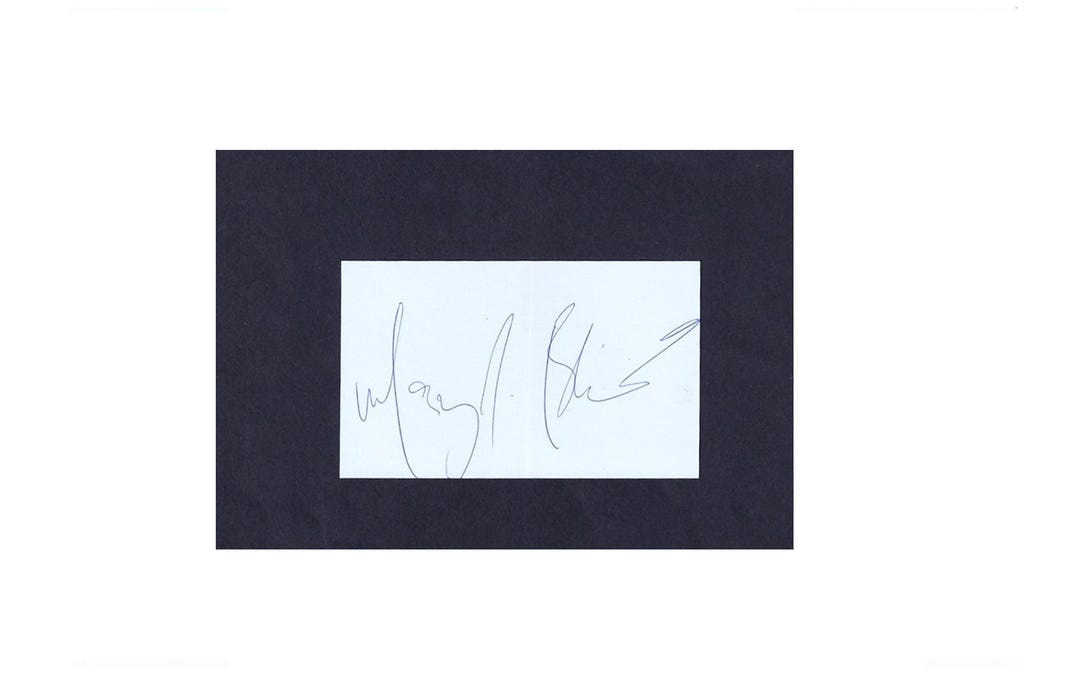 Mary J. Blige Hand Signed Autograph Index Card 5x3 COA - Etsy