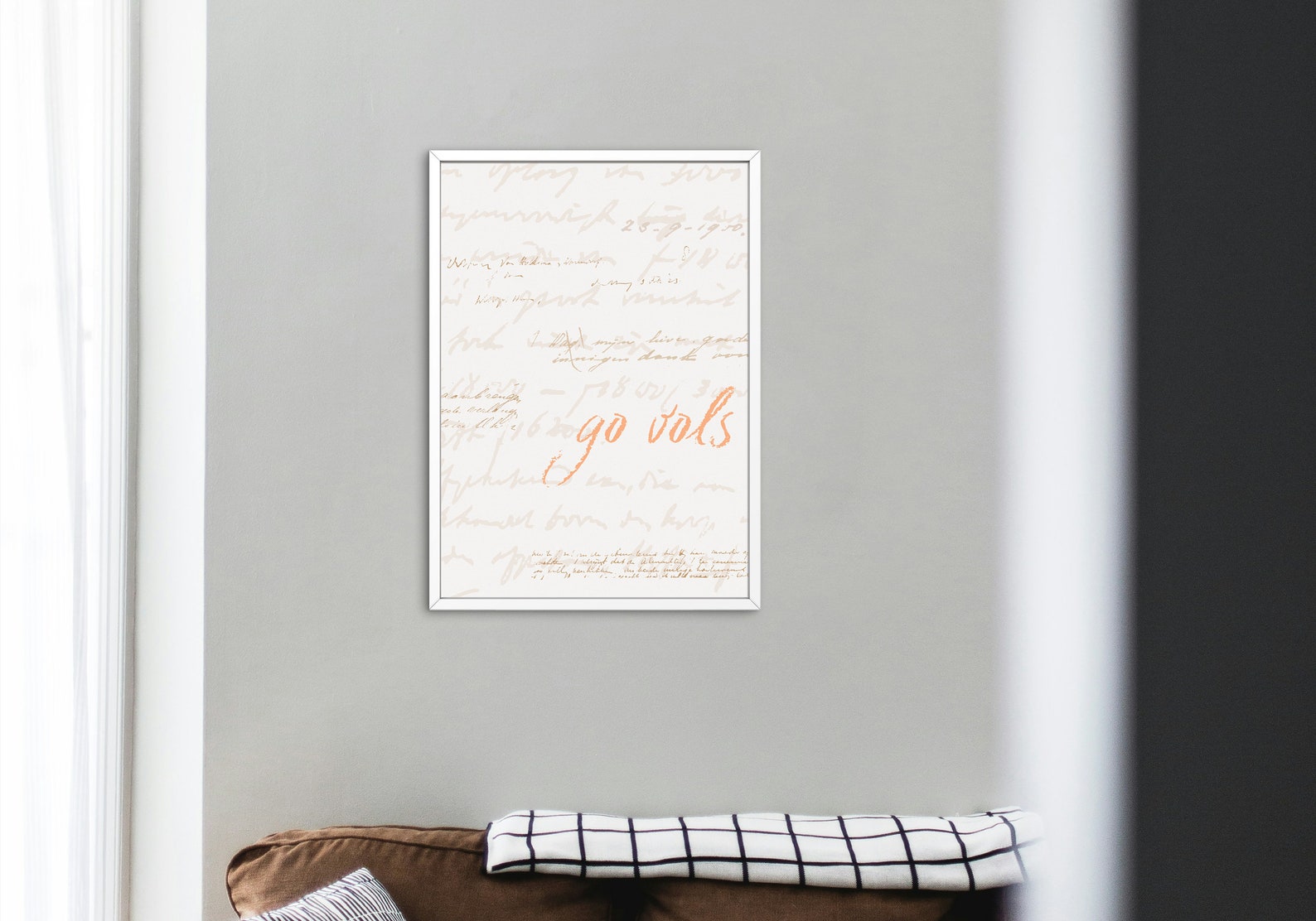 Vintage go Vols Wall Art Tennessee Vols College Dorm Decor College Wall ...