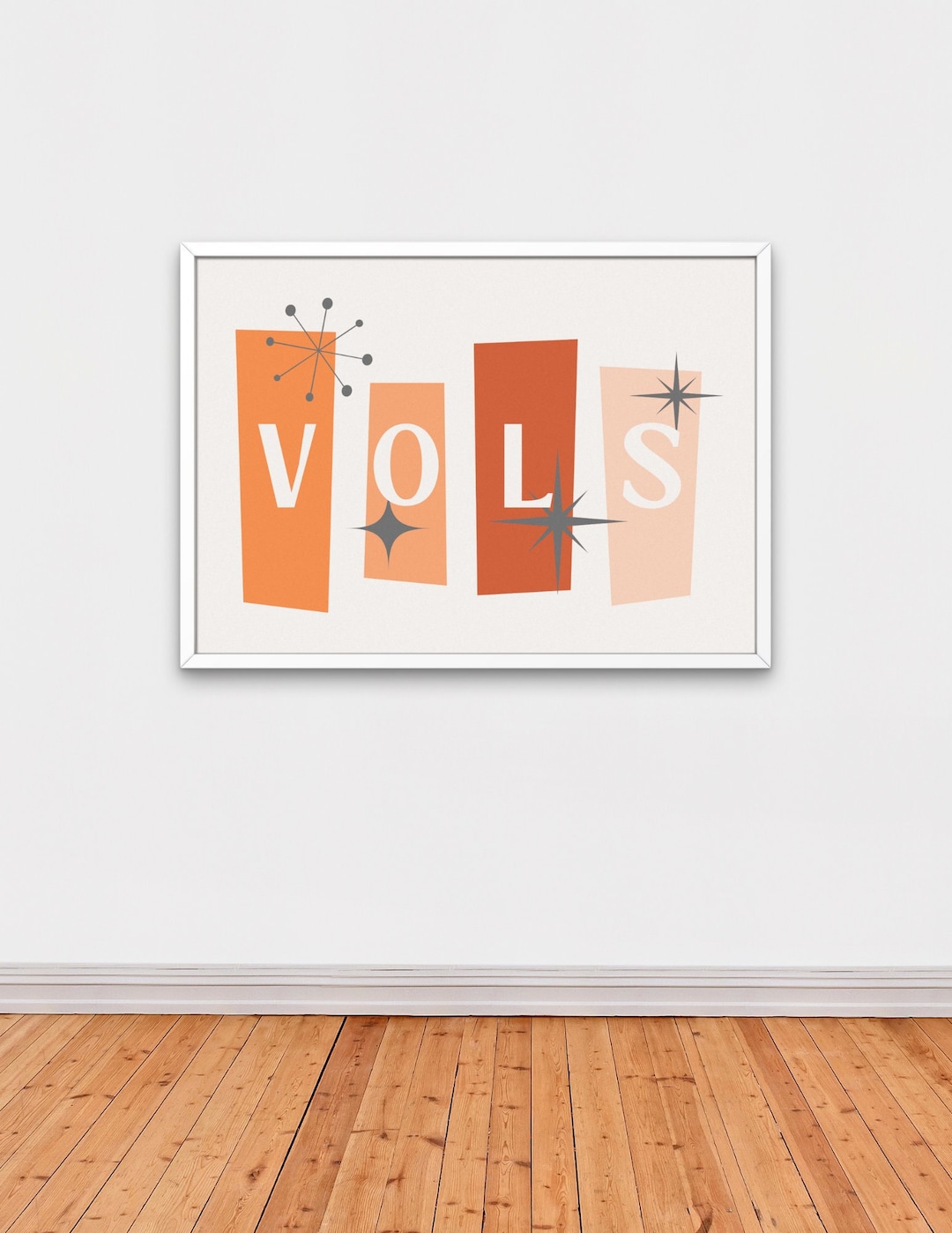 Retro vols Print Tennessee Vols College Dorm Decor College Wall Art UTK ...
