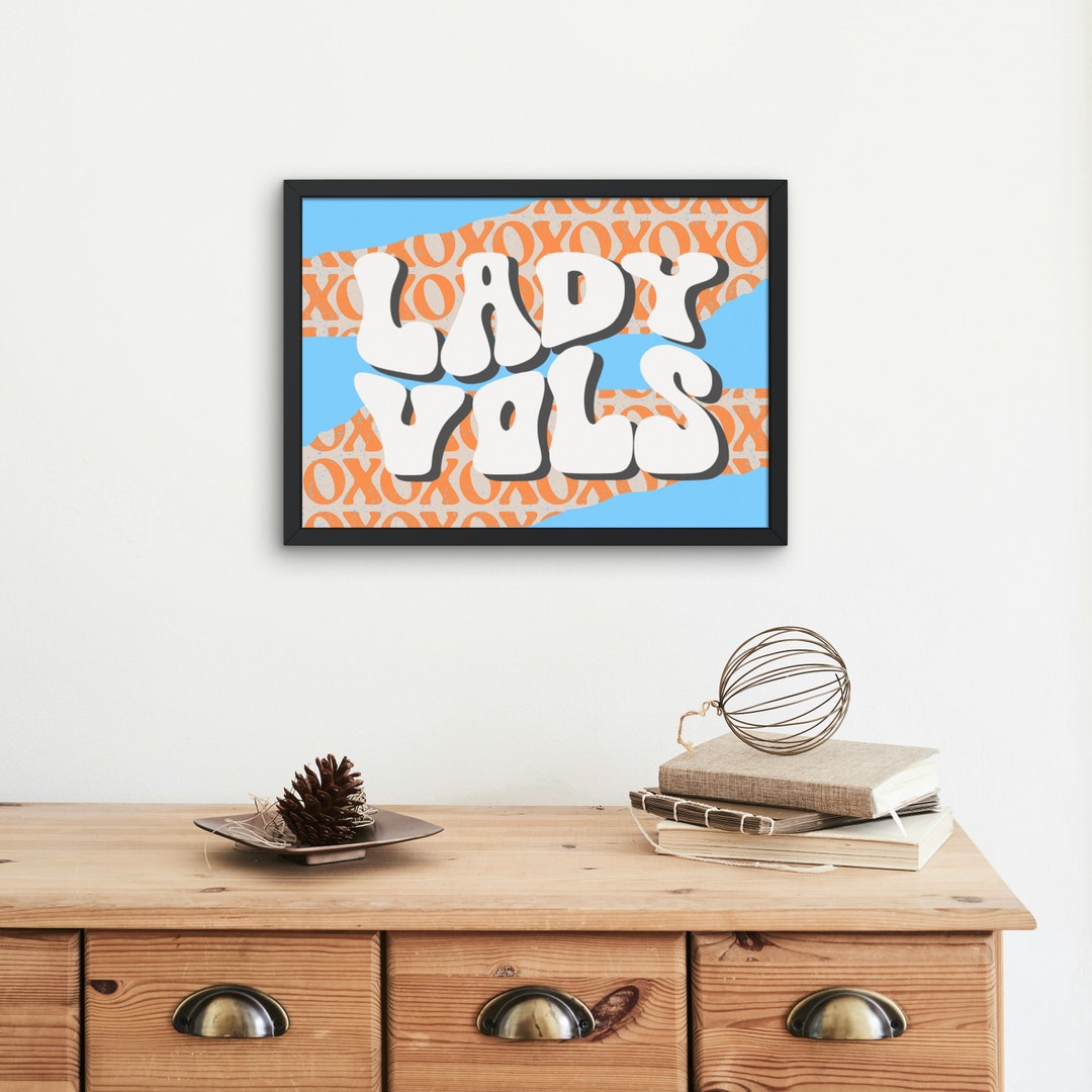 Lady Vols UTK Wall Art Tennessee Vols College Dorm Decor College Wall ...