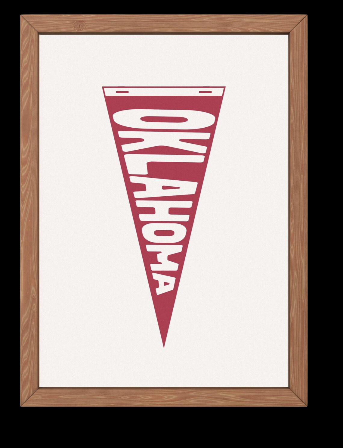 Oklahoma Pennant Digital Print | Oklahoma Sooners | College Dorm Decor ...