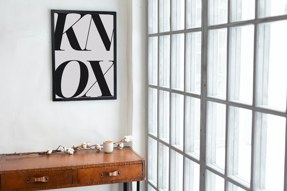 KNOX Minimal UTK Wall Art Tennessee Vols College Dorm Decor College ...