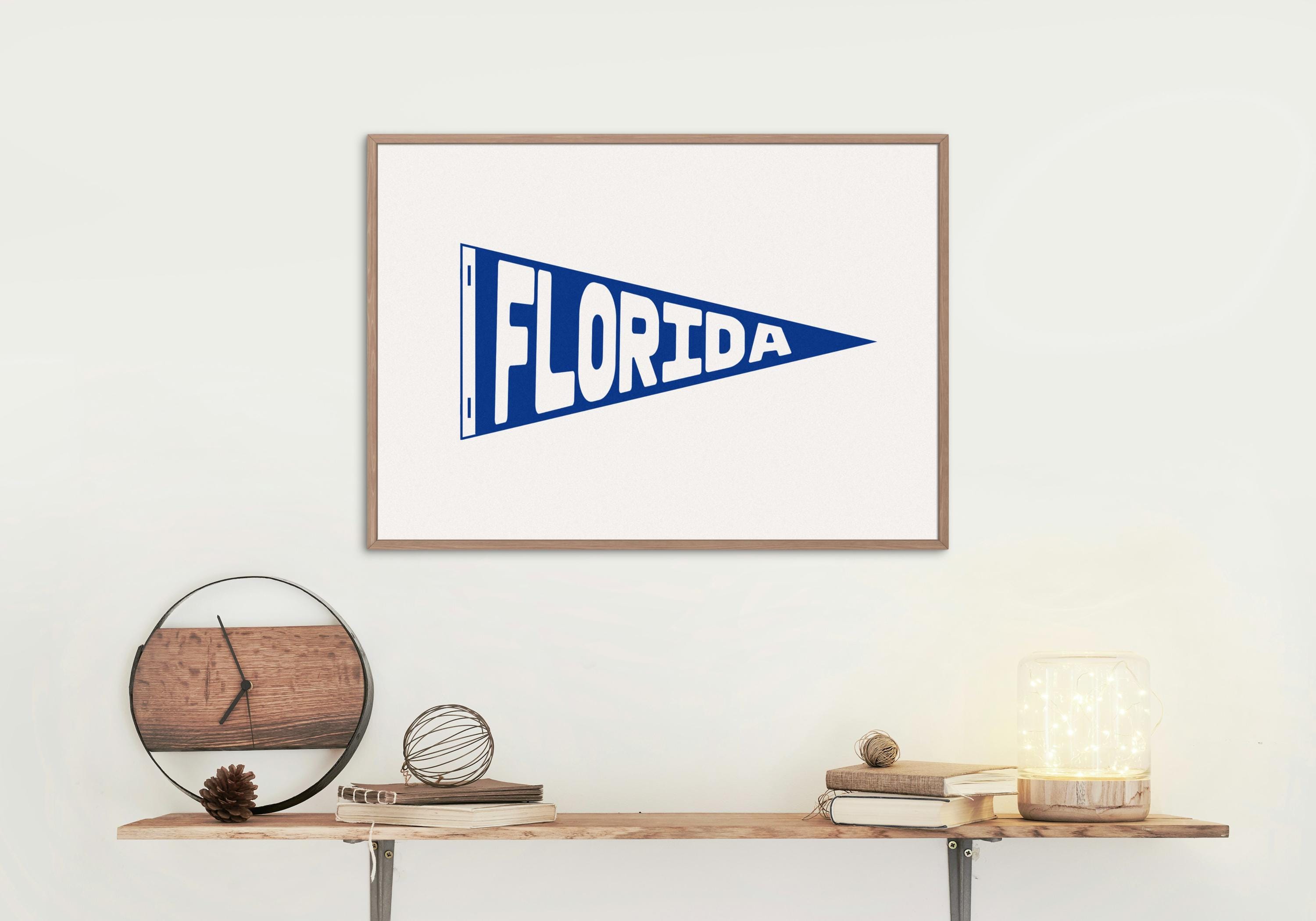 Florida Pennant Digital Print | Florida Gators | College Dorm Decor ...
