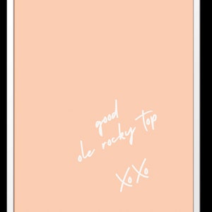 Good Ole Rocky Top Orange UTK Wall Art Tennessee Vols College Dorm ...