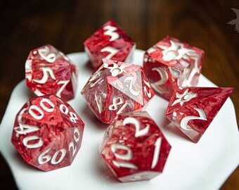 Dice Set Blood - Etsy