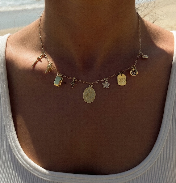 Custom Charm Necklace or Bracelet Dainty Pendants Gold Charm Necklace Create Your Own Necklace or Bracelet Gold Charm Bracelet Etsy