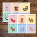English Printable Animal Flash Cards Homeschool Posters Classroom Decor ...