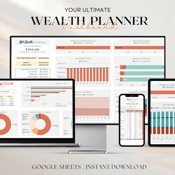 Personal Financial Dashboard - Etsy