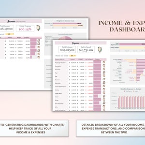 Interactive Wealth Planner Dashboard Cute Cat Kitty Financial Planner ...