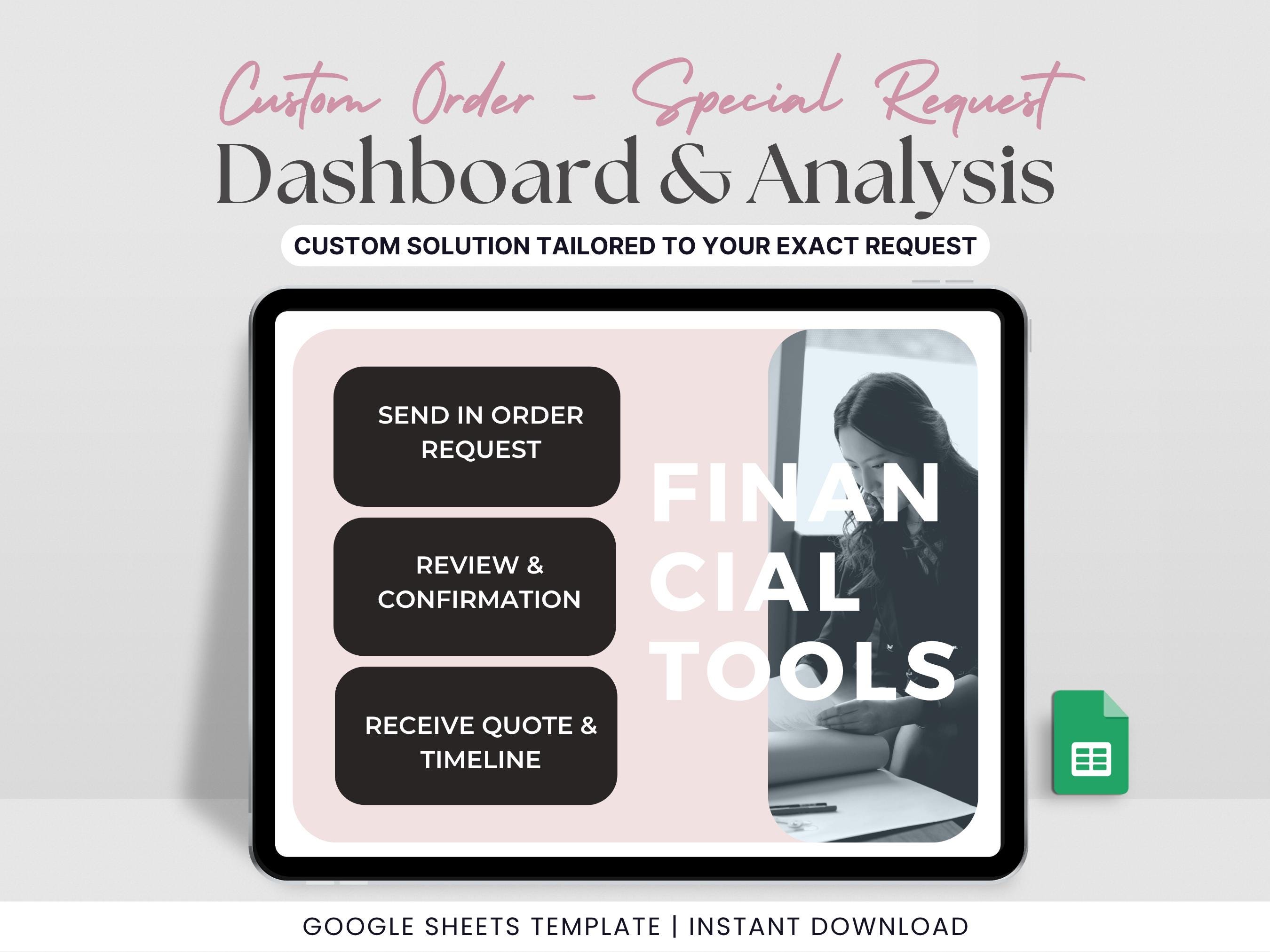 Custom Google Sheets Template | Personalized Budget, Tracker, or ...