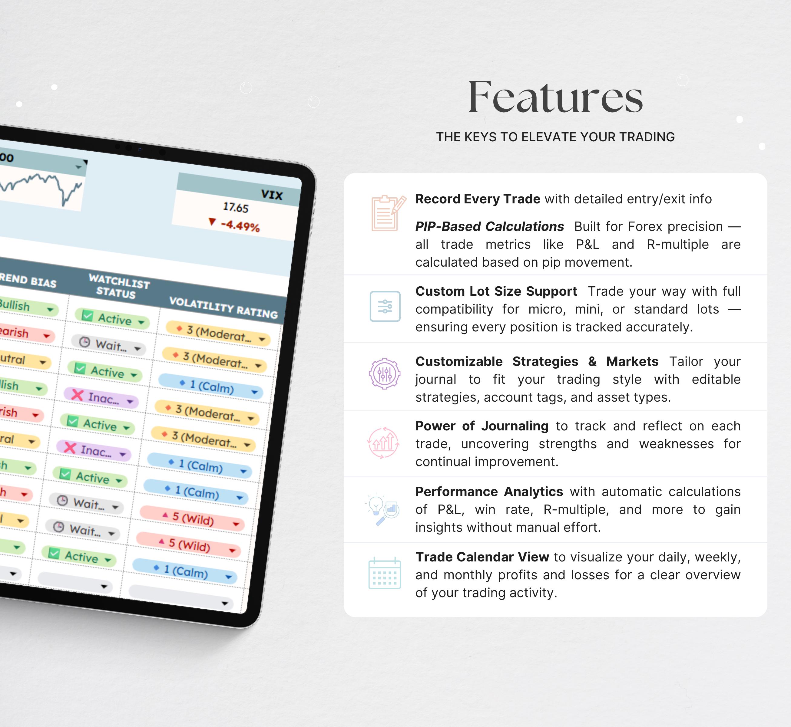 Forex Trading Journal | Day Trading Log, Strategy and Risk Tracker ...
