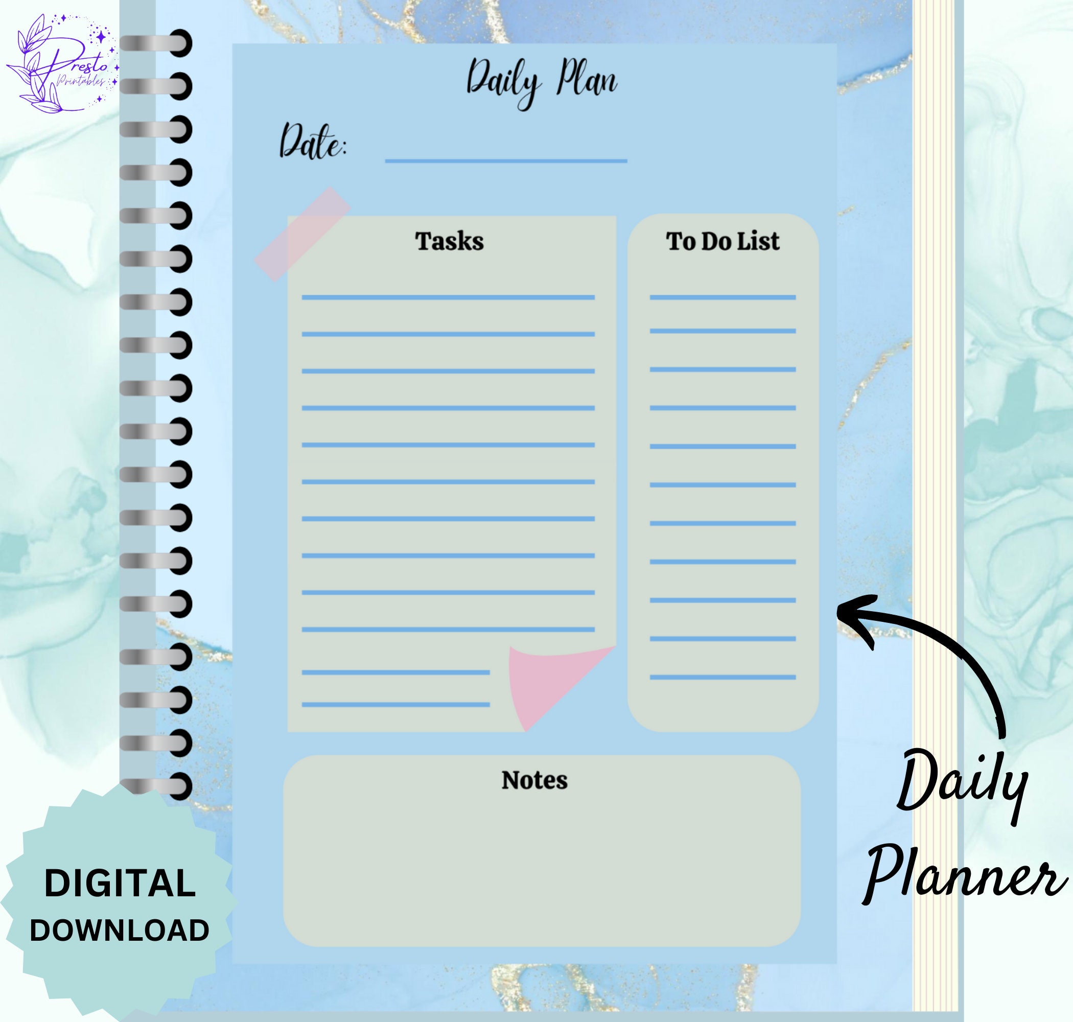 Printable Like A Boss Planner, Simple Planner, Multiple Colors ...