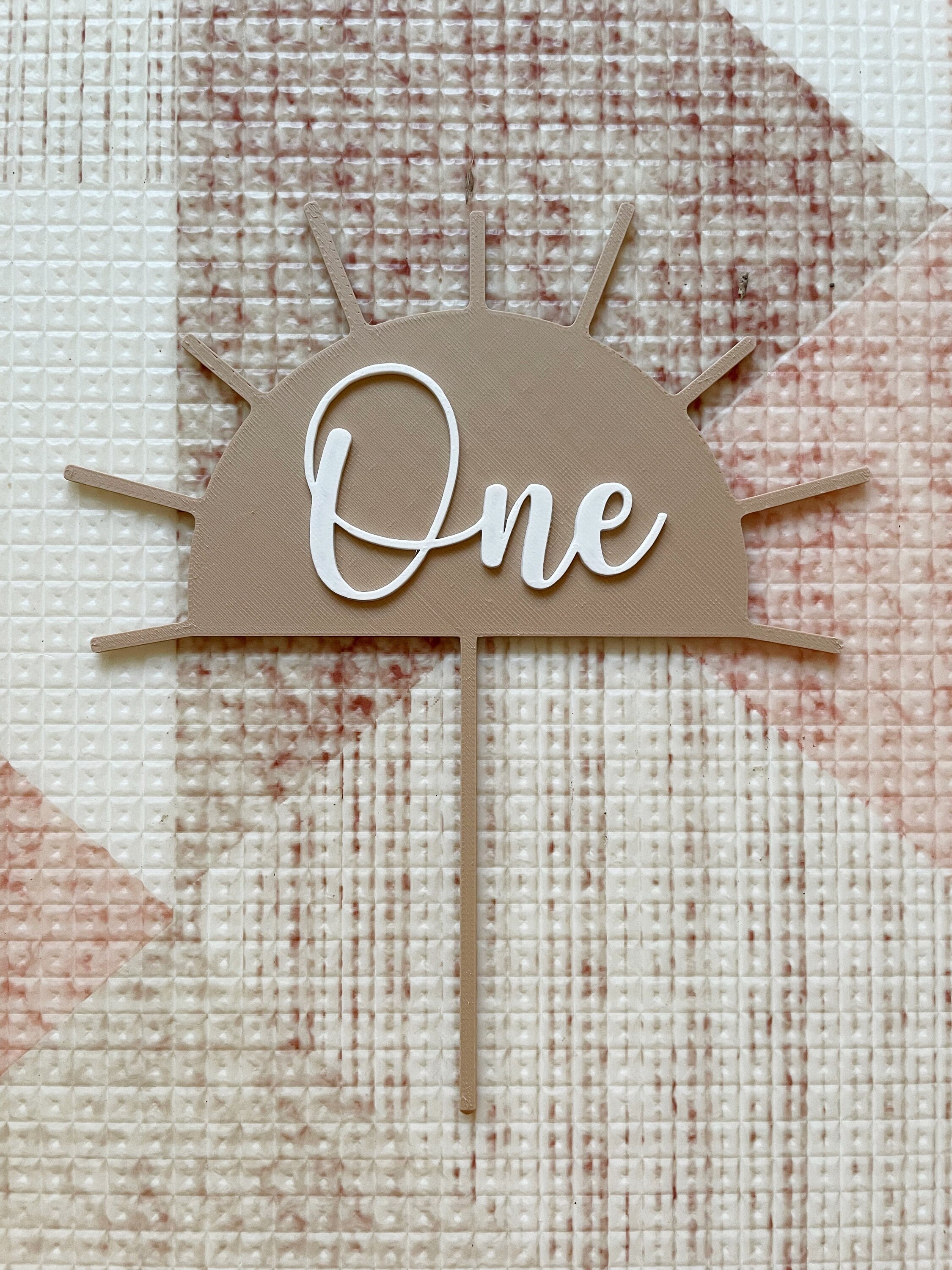 3D Printed Cake Topper Boho Baby Cake Topper Sun Cake - Etsy Australia