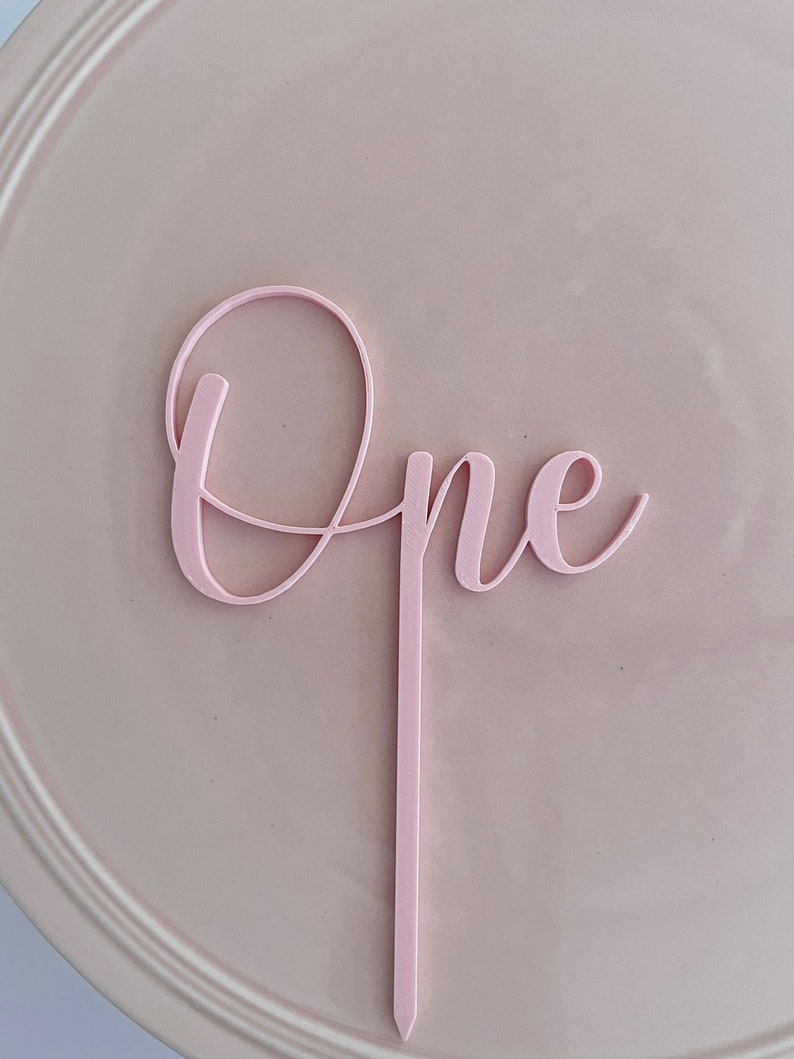 Personalised 3D Printed Cake Topper One Cake Topper First - Etsy