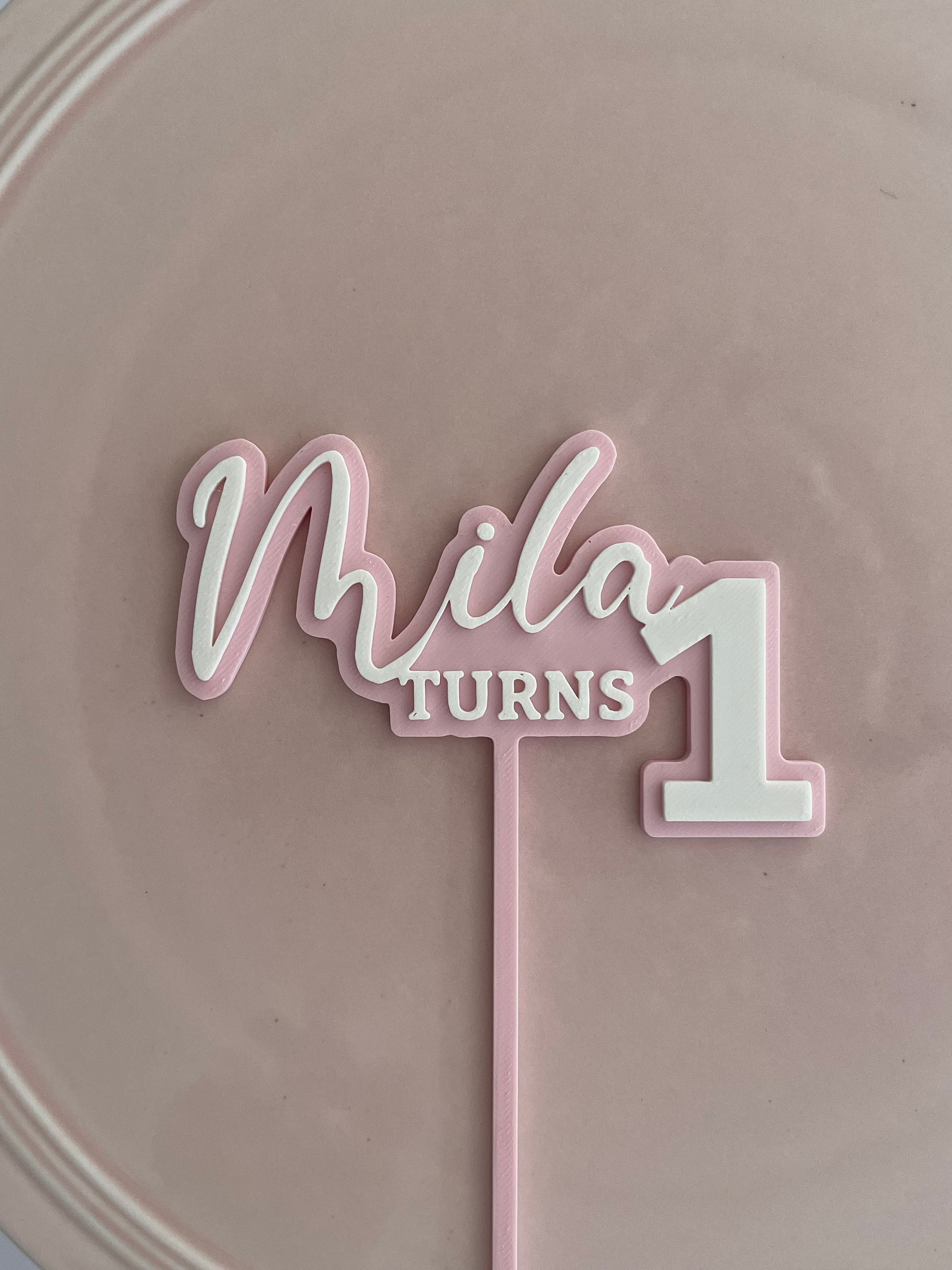 Personalised Cake Topper 3D Printed Cake Topper Number Cake - Etsy ...