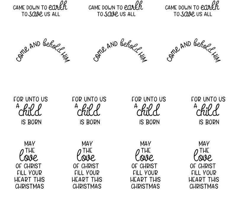 Instant Download SVG Files Nativity, A Child is Born, Christmas Card ...