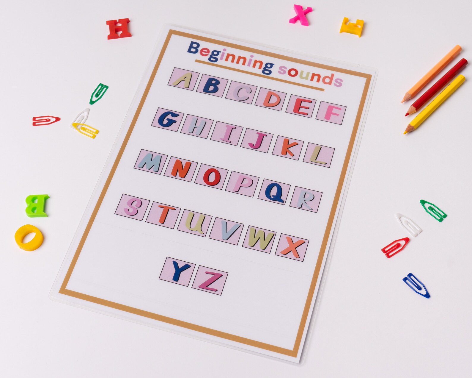 Alphabet Phonics Printable Cards Teach Beginning Sounds & - Etsy