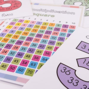 Colorful Skip Counting Math Worksheets for Fun Learning - Montessori ...