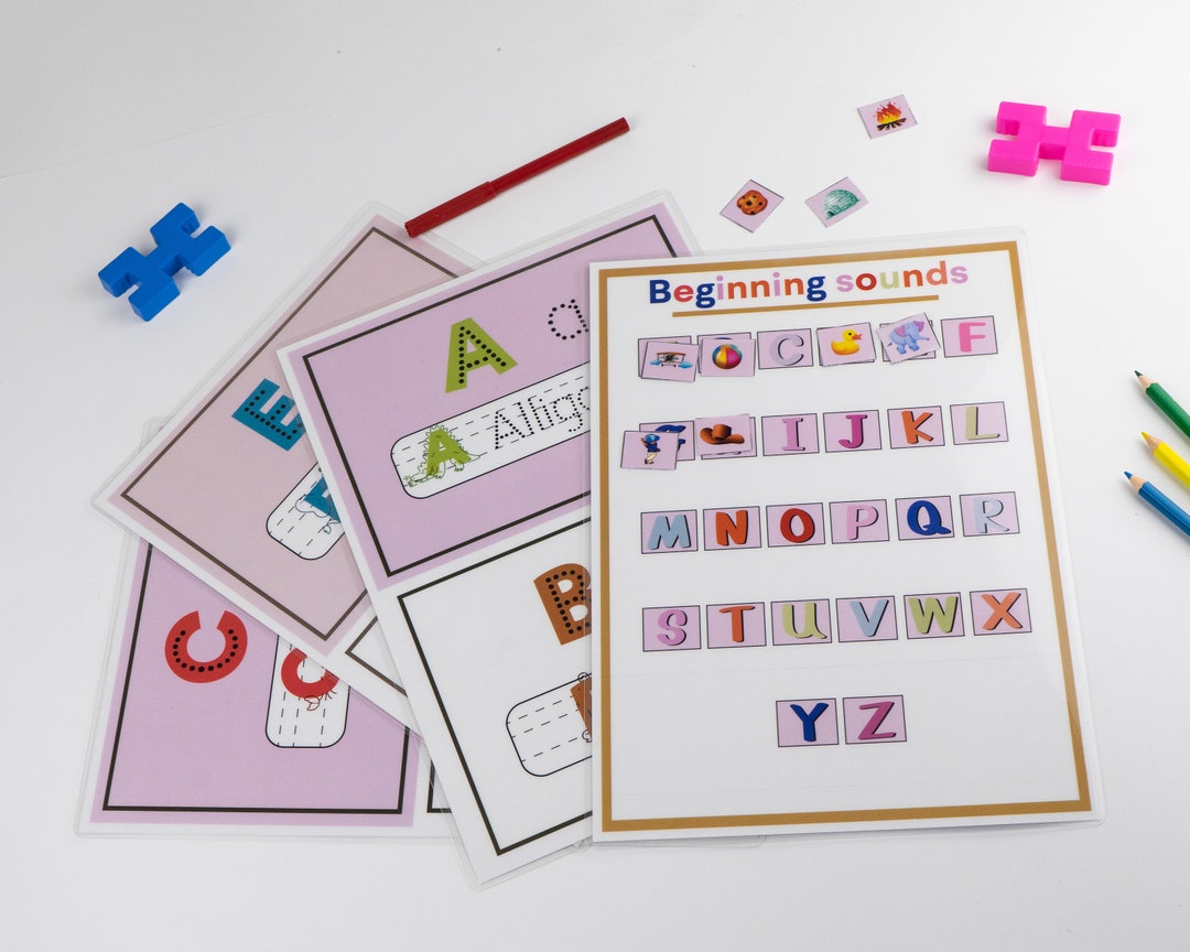 Digital ABC Flash Cards and Their Letters, Alphabet Letter Tracing ...